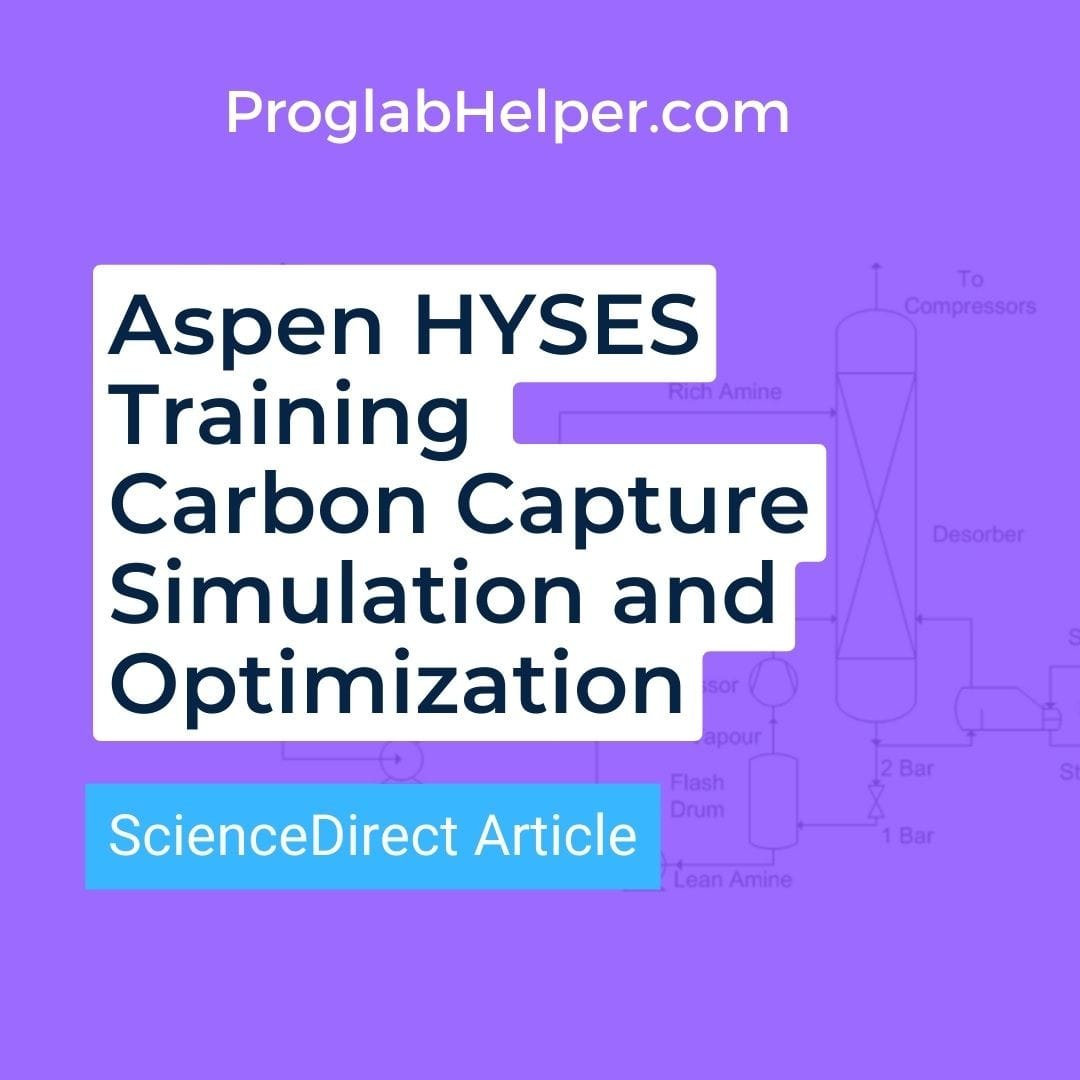 Aspen HYSES Training - Carbon Capture Process - AlgorithmMinds