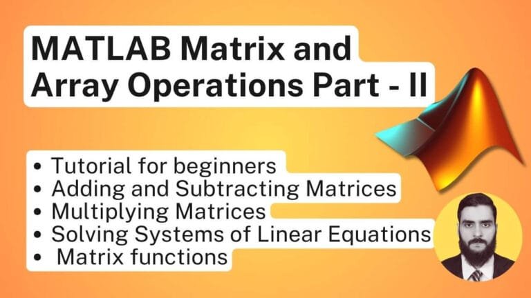 MATLAB Tutorials for Beginner